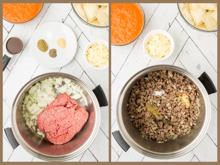 Easy Crock Pot Ravioli Lasagna Recipe - Remake My Plate
