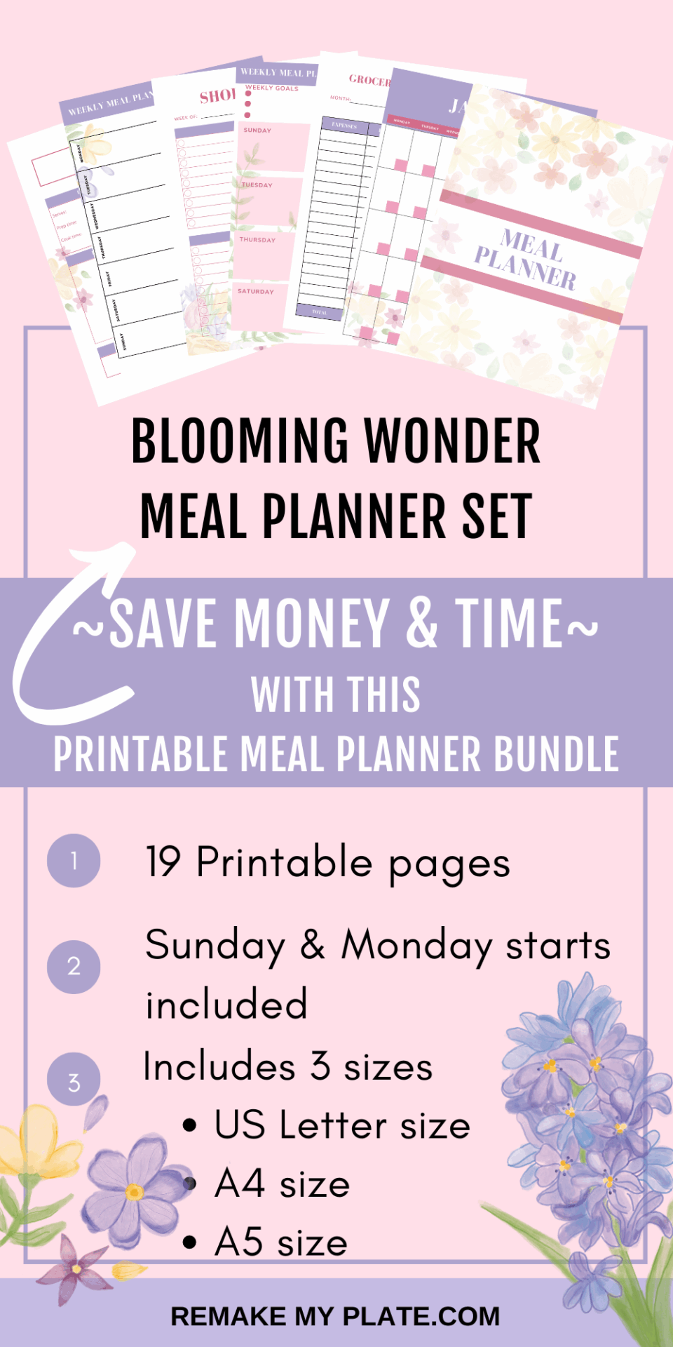 Printable and Digital Meal Planning Products - Remake My Plate