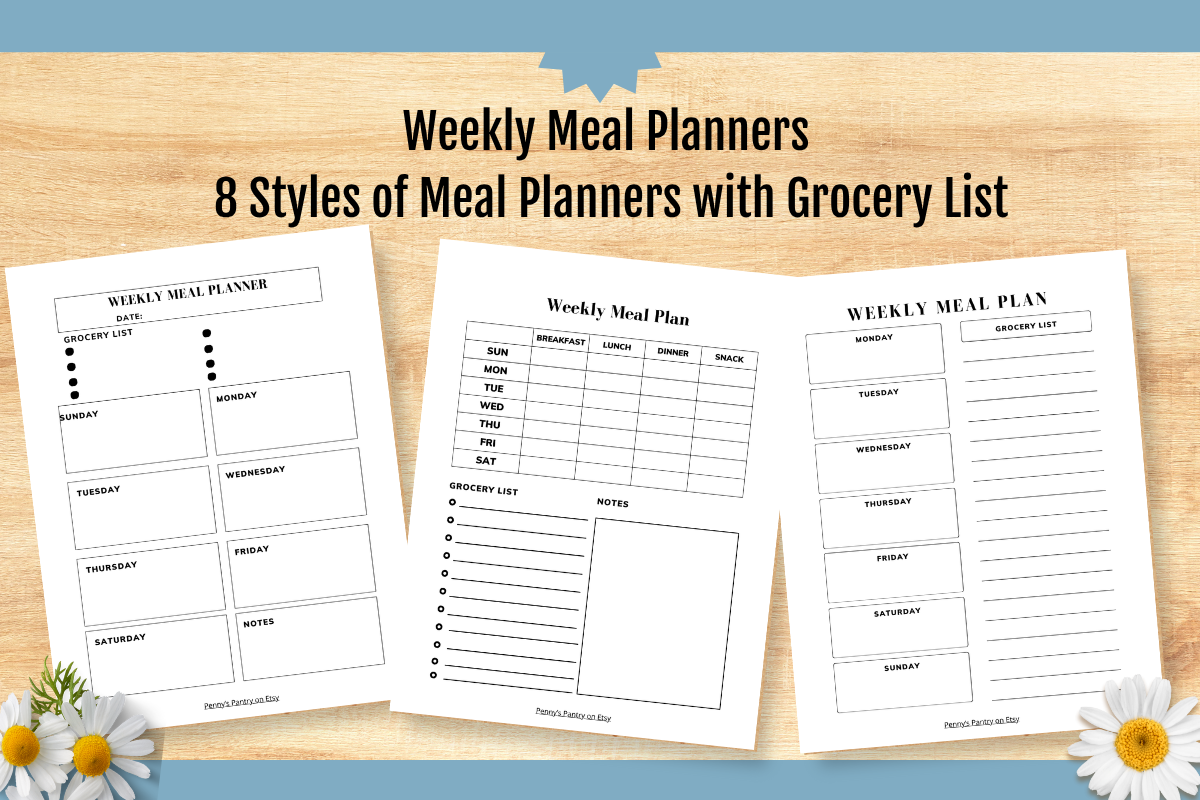 Printable and Digital Meal Planning Products - Remake My Plate